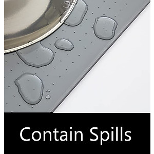 Water Cooler Dispenser Mat for Hardwood Floor and Countertop | Waterproof Anti Slip Scratches and Stains Protective| Rubber Tray Under Water Dispenser Absorb Heat