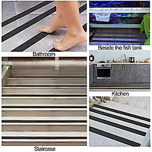 YouOKLight Anti Slip Tape, Heavy Duty Non Slip Tape, Waterproof Strong Traction Anti Slip Grip Tape, 80 Grit Safety Walk Tape, Grip Tape for Stairs, Indoor and Outdoor Used, 2 Inch x 32.8 Ft, Black