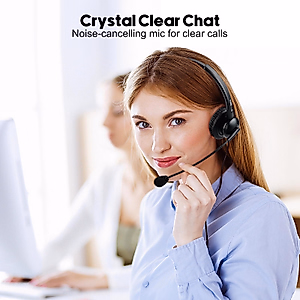 MKJ Cisco Phone Headset with Noise Canceling Microphone Corded RJ9 Call Center Telephone Headset for Cisco Office Landline 6841 CP-7821 7940 7942G 7945G 7961G 7962G 7965G 7971G 7975G 8865 8961 9951