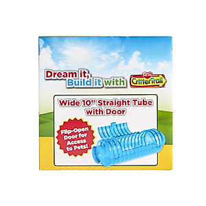 Kaytee CritterTrail Fun-nel Wide 10" Straight with Door Small Animal Habitat Tubes
