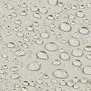 Soft Waterproof Canvas Fabric PU Backing, 600 Denier Ripstop UV Protection 48 x 60 Inch Canvas Cordura Fabric for Outdoor/Indoor, DIY Crafts, Bags, Awning, Marine, Furniture Cover(Ivory)