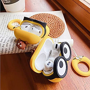 Wiyign Compatible with Airpods 3 Case 2021/Airpods 3rd Generation Case,Silicone Anime Case for Airpods 3rd Generation Case for Men/Women(Yellow)