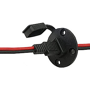 Meiyangjx 60cm10 AWG SAE Connector, Solar Weatherproof SAE Socket Sidewall Port, SAE to SAE 2 Pin Quick Disconnect Panel Extension Cable (with SAE Plug)