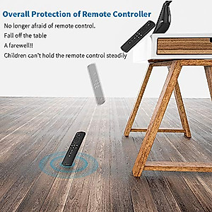 [3 Pack] Silicone Cover Case for TV Firestick/TV (3rd Gen) 4K Compatible with All-New 2nd Gen Remote Control (Red Blue and Purple)