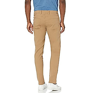 Amazon Essentials Men's Skinny-Fit 5-Pocket Comfort Stretch Chino Pant (Previously Goodthreads), Light Khaki Brown, 35W x 30L