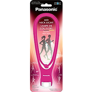 Panasonic Energy Corporation Panasonic BF-AF10B-P/A Hand Free LED Neck Light, Pink, 1 Count (Pack of 1)