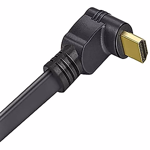 URWOOW HDMI Extension Cable High Speed 90-Degree Angle HDMI Male to Female Extension Wire Cord HDMI Extender - Gold Plated Plugs ( 1FT )