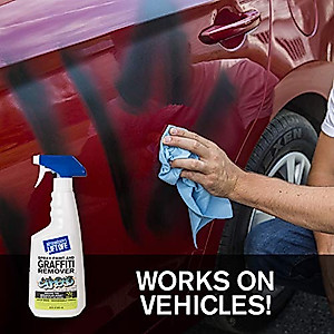 Motsenbocker’s Lift Off 41101 22-Ounce Premium Spray Paint and Graffiti Remover Works on Multiple Surface Types Concrete, Vehicles, Brick, Fiberglass and More Water-Based,white