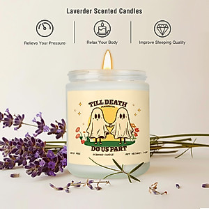 Anniversary Birthday Gifts for Men, Boyfriend, Women, Girlfriend, Couple - Couple Gifts - Men Gifts Idea - Girlfriend Birthday Gifts - Romantic Gifts for Her - 7oz Lavender Scented Candle