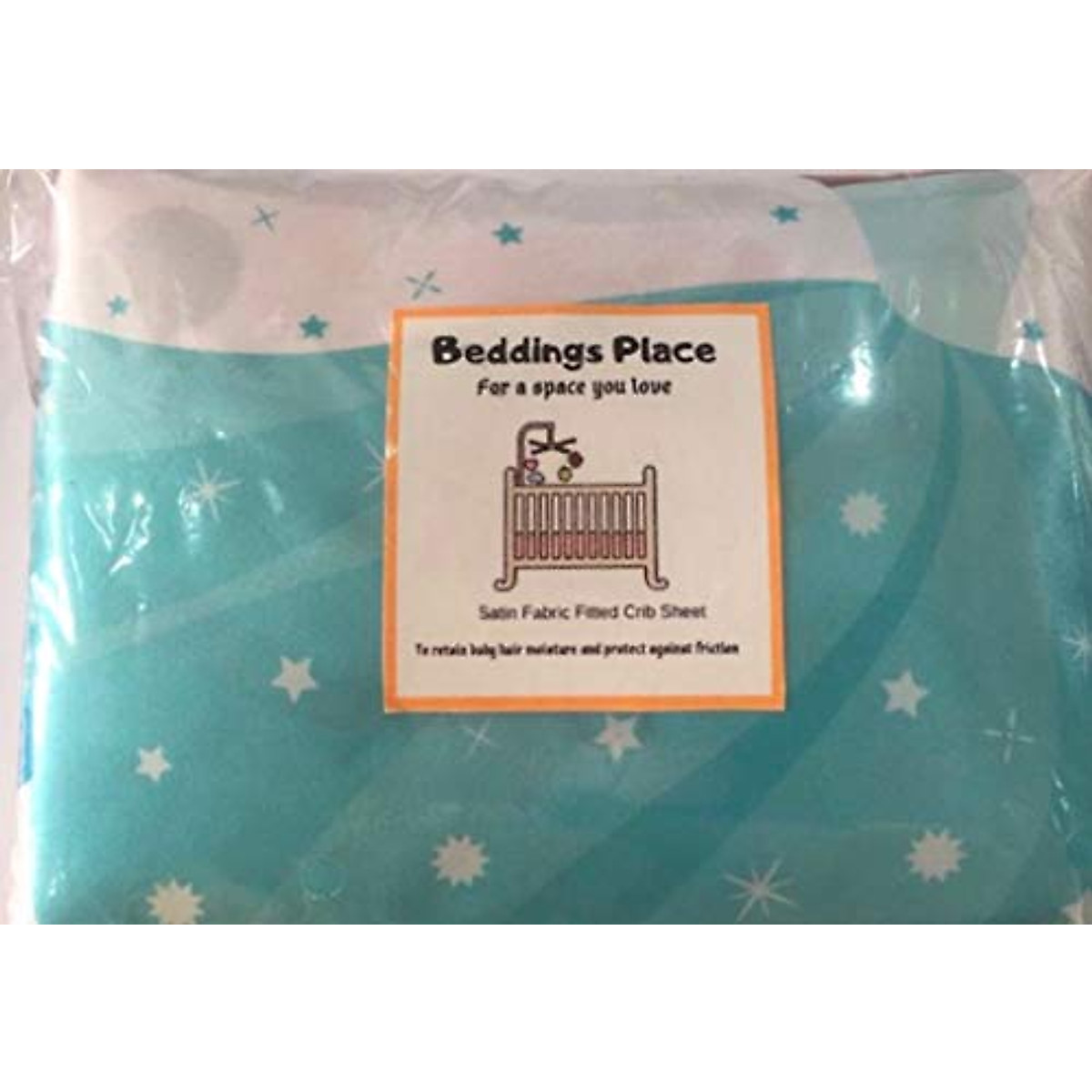 Beddings Place Satin Crib Fitted Sheet for Baby, Toddler Bed, daybed to retain Hair Moisture Size (Standard Crib Sheet, Ballerina)