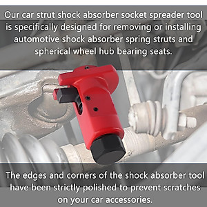 Car Strut Spreader Tool,Heavy Duty Car Strut Shock Absorber Socket Spreader Tool for 5.0-10.5 mm,Professional Automotive Tools Compatible with Ford BMW Audi VW (Red)
