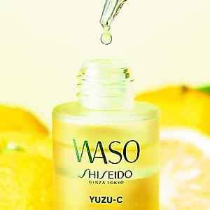 Shiseido Waso YUZU-C Glow-On Shot Serum - 0.94 oz - Targets Dullness, Boosts Radiance & Prevents Early Signs of Aging - 24-Hour Hydration - Vegan, Fragrance Free & Non-Comedogenic
