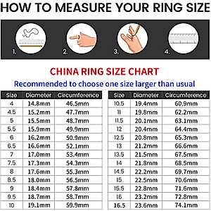 CaratDream 10K white gold platinum plated classic six prong proposal engagement wedding bands diamond rings for women 0.5-2.0ct Gift for girlfriend mum anniversary friend birthday(2.0ct Size-7.5#)