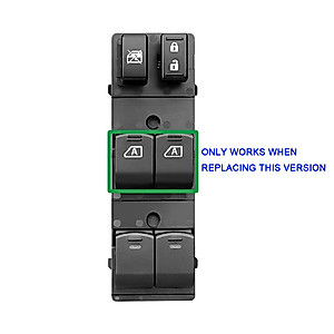 Front Driver Side Power Window Switch Compatible for 2007-2012 Nissan Altima Replace# 25401ZN50B, 25401ZN50C