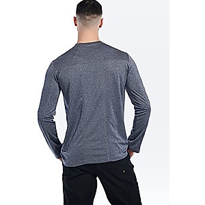 Caterpillar Men's Coolmax Long Sleeve T-Shirt, Eclipse Heather