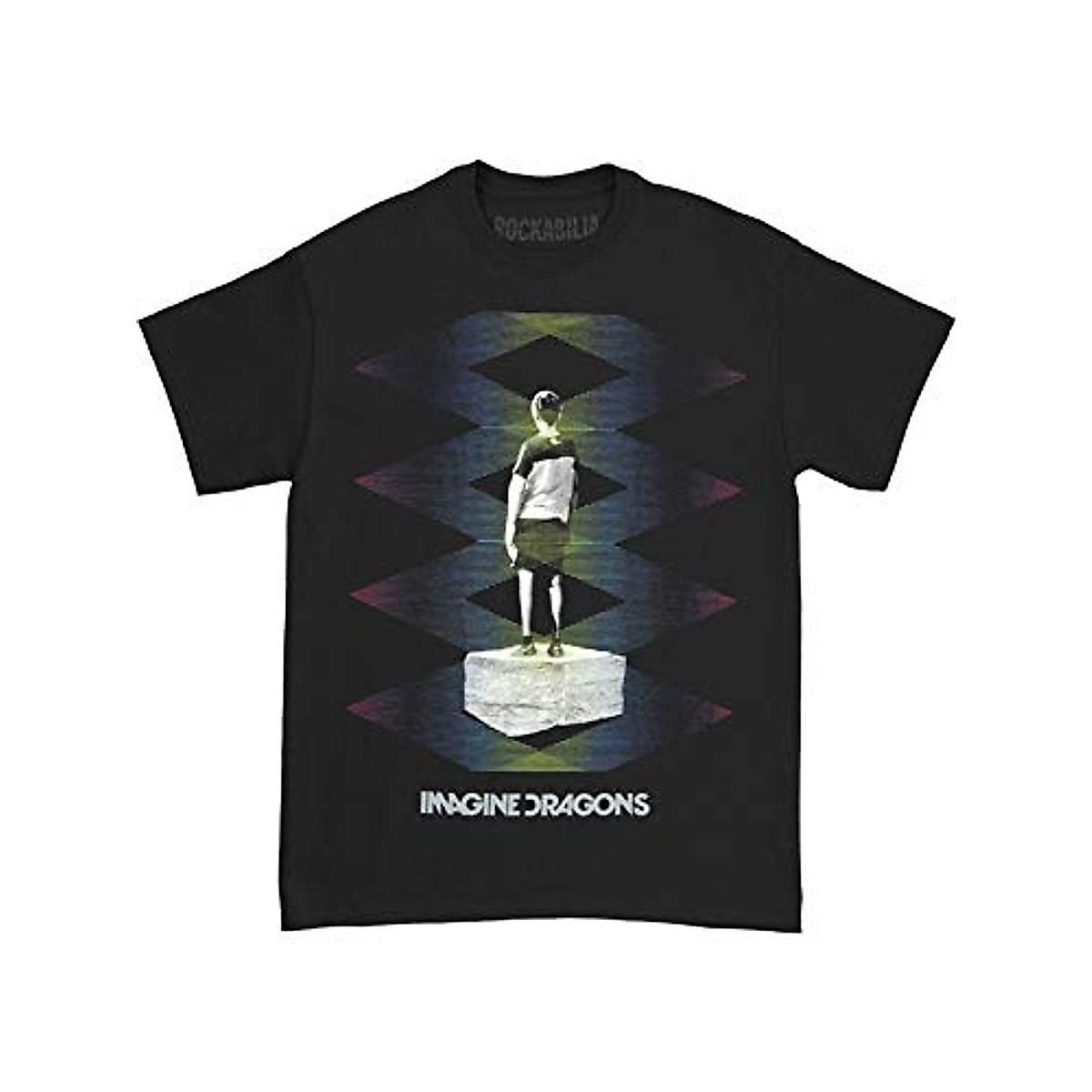 Bravado Men's Imagine Dragons Zig Zag T-Shirt , Black, X-Large