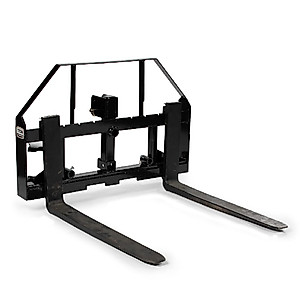 Titan Attachments Pallet Fork Frame Attachment with 36" Fork Blades, Fits Cat I & II Tractors, Rated 4,000 LB
