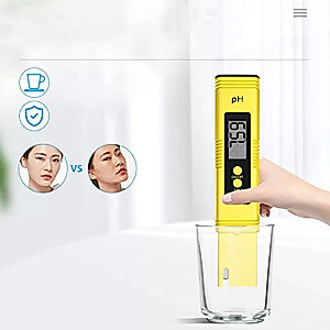 Yosoo Digital Ph Meter, High Accuracy Water Quality Tester Testing Range from 0.00 to 14.00 Ph for Household Drinking, Pool and Aquarium Using