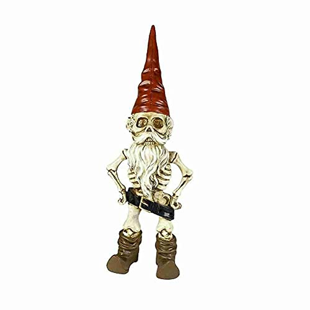 JARPSIRY 2PCS Male and Female Halloween Skeleton Gnome Couple Garden Gnomes Statue Zombie Gnome Sculptures Resin Dwarf Figurines for Indoor Home Ornaments Outdoor Patio Yard Lawn Porch Decor