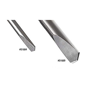 Amana Tool - 51689 CNC Solid Carbide 118° Pt. Spade Drill 3/8 Dia x 1 x 3/8 Shank