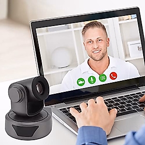 ASHATA 1080P PTZ Conference Room Camera System, Video Conference FHD Camera with 20X Optical Zoom and Remote Control, SDI Ultra HD Video Conference Camera for Huddle Meeting Room