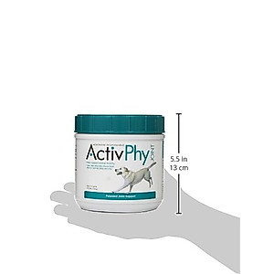 ACTIVPHY Hip + Joint Supplement with Glucosamine, MSM, and Blue Green Algae Extract, Vet Formulated, Anti-Inflammatory, Arthritis Relief, & Antioxidants, Made in USA, For Dogs, 75 ct