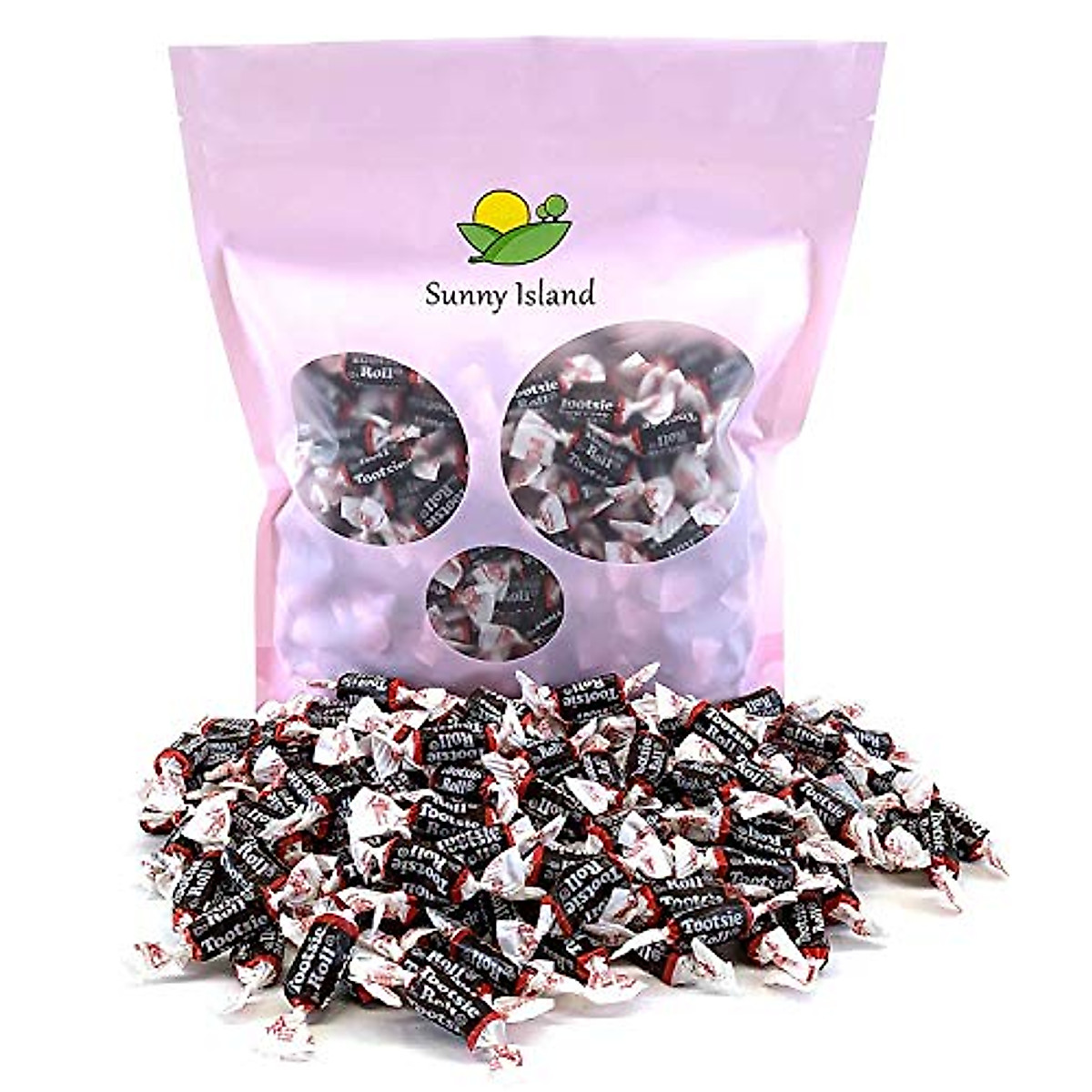 Tootsie Rolls Midgees Chocolate Flavor Gluten Free Chewy Candy, 2 Pound Bag