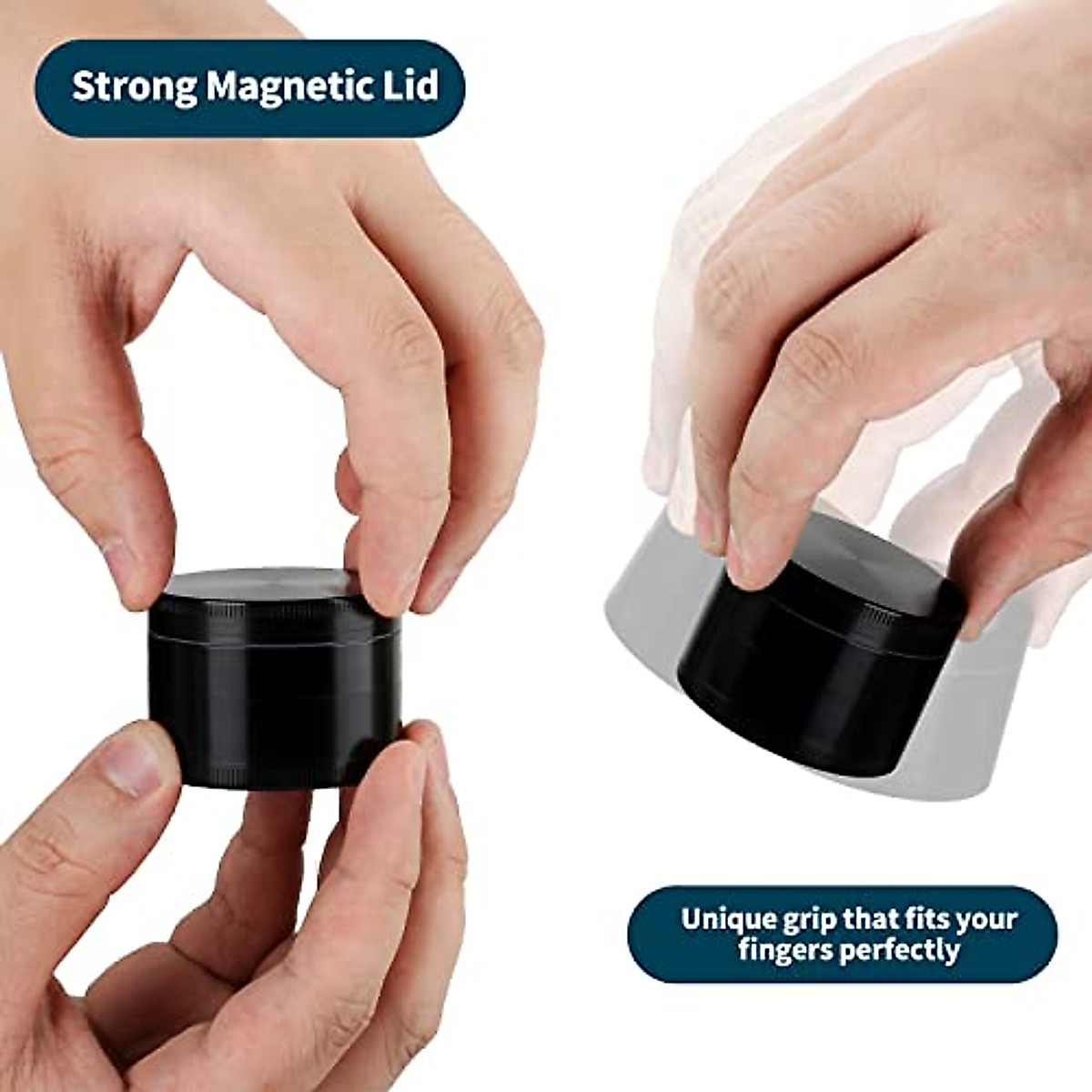 Romybue Spice Grinder Small 2.0 Inch Black