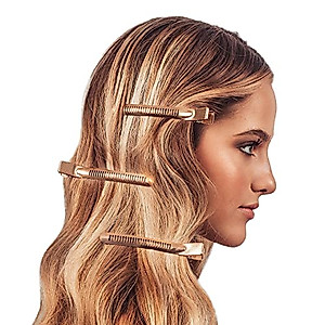 Kitsch XL Alligator Hair Clips for Styling & Sectioning - Alluminum Duck Billed Hair Clips for Long Hair | Hair Styling Clips | Roller Clips for Short Hair | 6 pc (Gold)