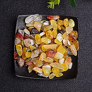 FUFIZU 50/100g Natural Crystal Rose Quartz Amethyst Mixed Colorful Raw Stones Rock Crystals Tumbled Gravel Specimen Suitable Aquarium SHENGYUYIN (Color : Red, Size : 50g)