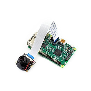 Waveshare Raspberry Pi IR-Cut Camera Module Kit 5MP OV5647 Sensor Supports Night Vision Embedded IR-Cut Better Image in Both Day and Night for RPi Zero /3 Model B/2B/ B/B+/A