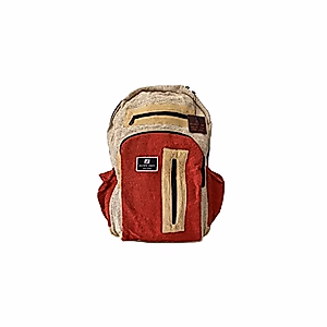 Zillion Craft Classic Back Pack from Himalayan core Hemp Fiber. Best fit for School College and Outdoor Activities with Comfort and Style.Hand Made Hemp Backpack with Unisex Design