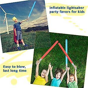 16 PCS Inflatable lightsaber - LIYDE Inflatable Light Saber Toys Party Bags Stocking Stuffers Favors Inflatable Swords for Star Wars Themed Party,Cosplay Party (BlueRed)