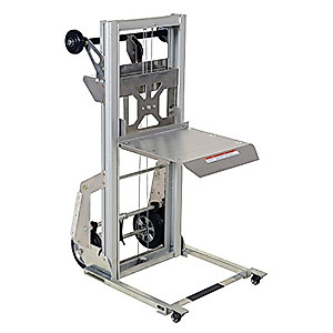 Vestil PALL-200 Aluminum Portable Load Lifter 32-7/16 in. x 12-1/8 in. x 44-15/16 in. 200 Lb. Capacity Silver