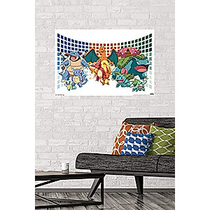 Trends International Pokémon - Trio Evolutions Wall Poster, 22.375" x 34", Unframed Version