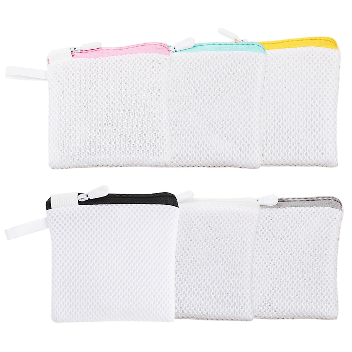 Bra Washing Machine Bag 6Pcs Small Mesh Laundry Bag with Zips Mini Lingerie Washing Bags for Underwear Sock Delicate