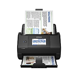 Epson Workforce ES-580W Wireless Color Duplex Desktop Document Scanner for PC and Mac with 100-sheet Auto Document Feeder (ADF) and Intuitive 4.3" Touchscreen