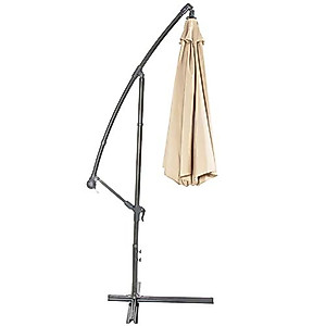 Patio Umbrella Replacement Canopy：Cabilock 9ft Market Table Umbrella Canopy Umbrella Top Hanging Umbrellas for Party Beach Camping Garden (Beige ã€Canopy Only)