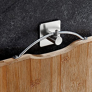 Adhesive Hooks Heavy Duty Wall Hooks Waterproof on Hooks Wall Hangers Waterproof Stainless Steel Sticky Hooks for Hanging Bathroom Kitchen Home