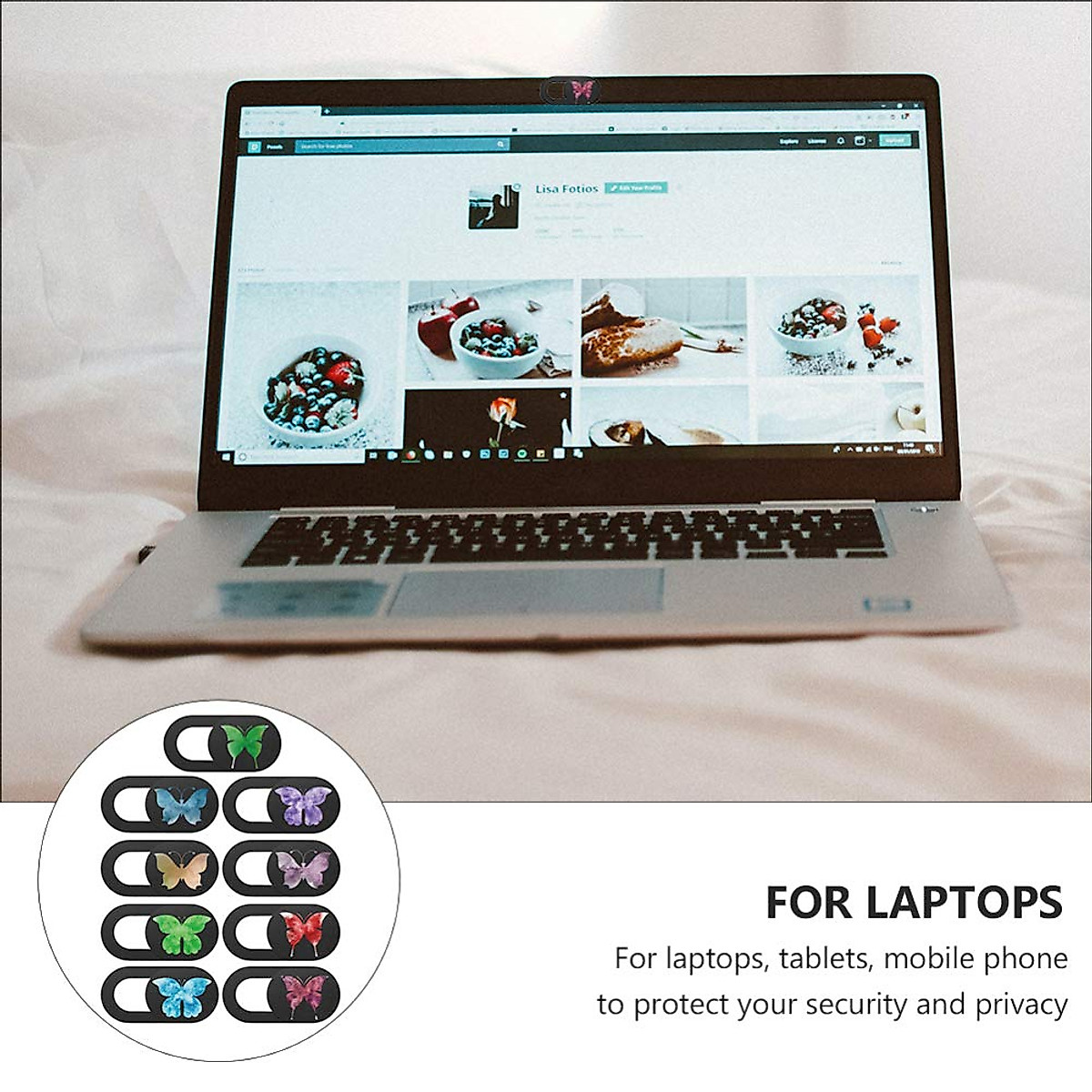 SOLUSTRE 9pcs Lens Cover Webcam Cover Cover Computer Tablet Cam Cover Limpiador De Tablet Privacy Cover Slide Heart-shaped Laptop Lens Cap Slideshow Slider Abs