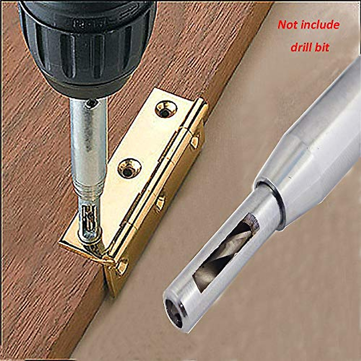 Eyech 4Pcs HSS Door Window Cabinet Self Centering Hinge Drill Bits Set Center Hinge Drill Bit Mill Tool for Opening Hole-5/64 Inch 7/64 Inch 9/64 Inch 11/64 Inch