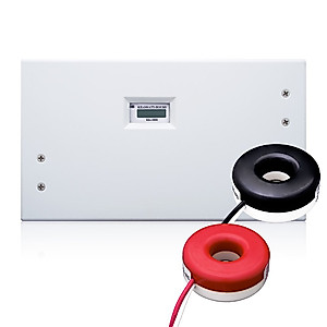 Leviton MK240-1SW Indoor Flush Mount LCD Display 120/208/240V 2P3W 100A with 2 Solid Core CTs Mini Meter Kit