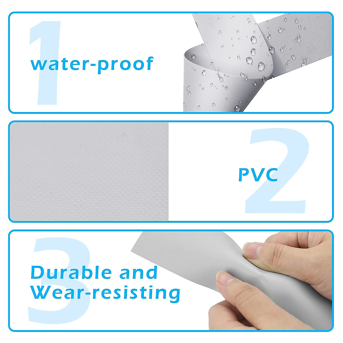 GEUNTECH Kayak Patches Raft Patch PVC Inflatable Repair Rafts Waterproof Boat Repair Patches for Inflatable Raft Boat Canoe Kayak