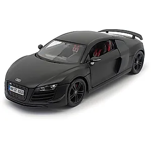 Maisto Audi R8 GT Matte Black 1:18 Scale Car Special Edition
