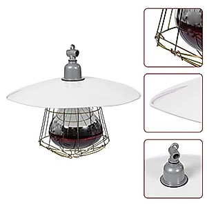 Egg Candler Lamp Farm Livestock Chicken Heat Lamp Holder Piglet Heating Lamp Light Heat Preservation Tools for Replacement Insulation Livestock Fertile Eggs for Hatching Egg Incubator