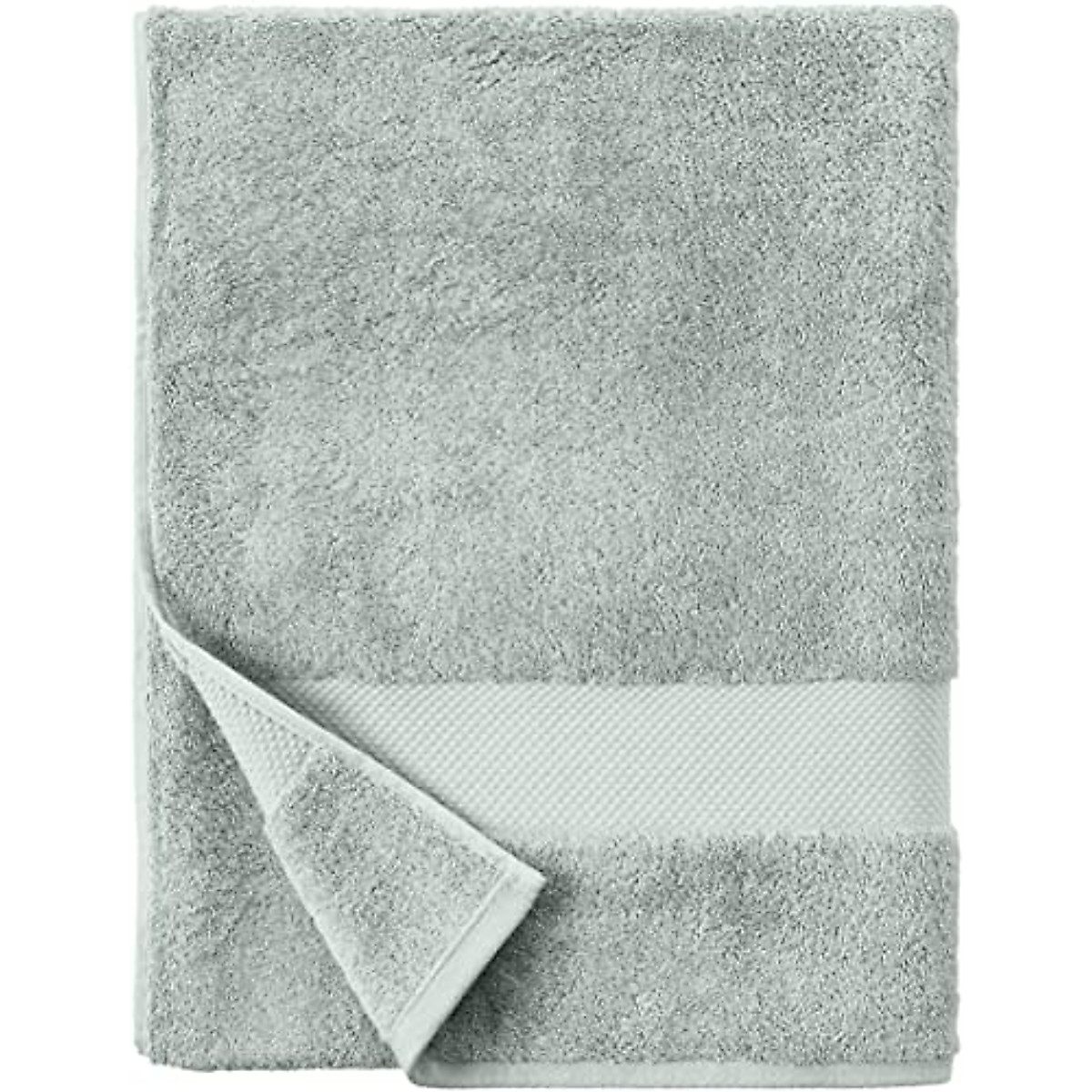Amazon Aware 100% Organic Cotton Plush Bath Towels - 6-Piece Set, Sage Green