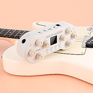 Donner Multi Effects Pedal Multi-Pad100, 5 Effects 7 Amp Modes 40 Drum Rhythms with Tuner Function, Reverb Delay Chorus Flanger Tremolo, Drum Machine for Electric Guitar and Bass