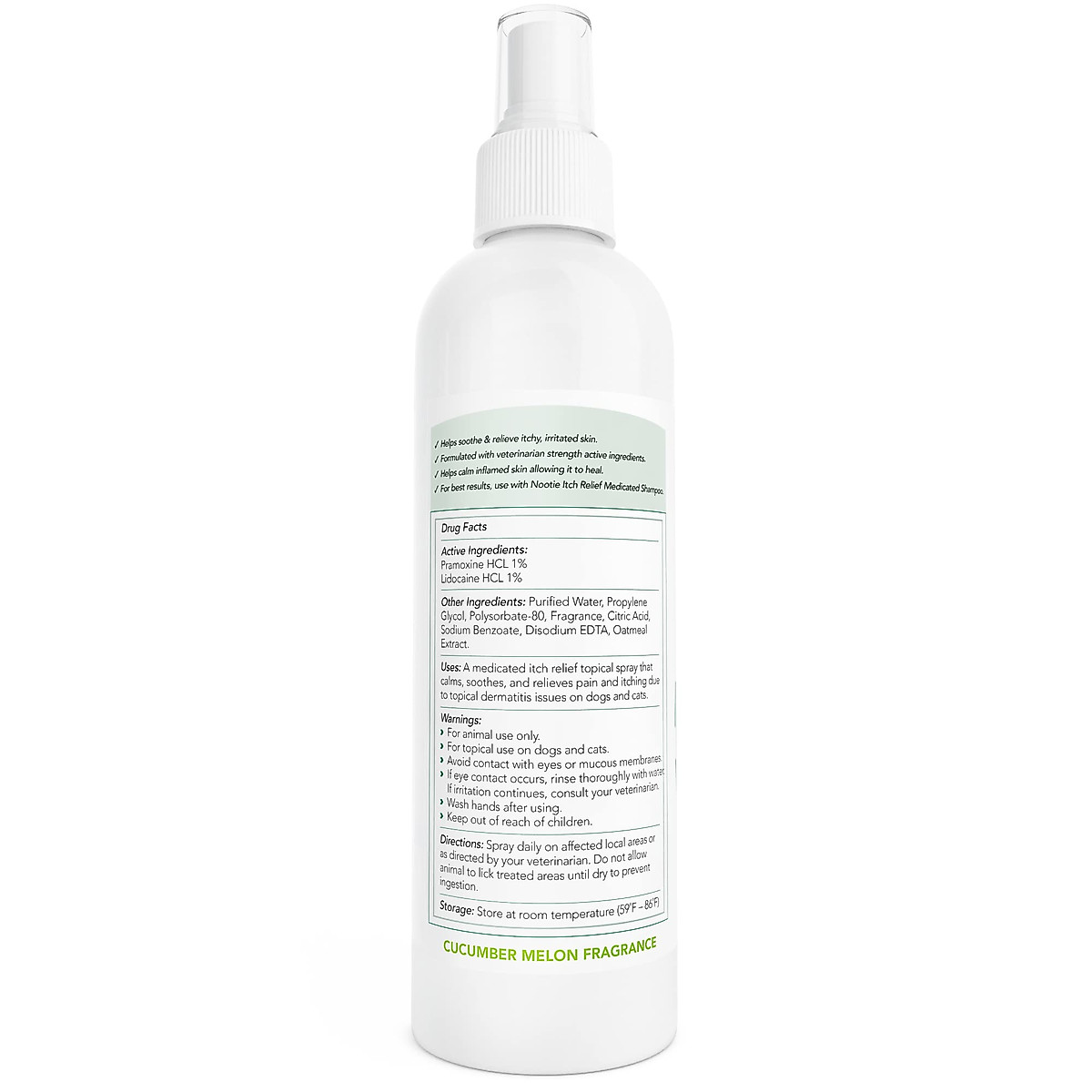 Nootie Medicated Anti-itch Spray, Itch Relief & Skin Care for Dogs & Cats, Formulated for Veterinarians, Sold in over 10,000 Clinics & Stores Worldwide, 8 fl oz