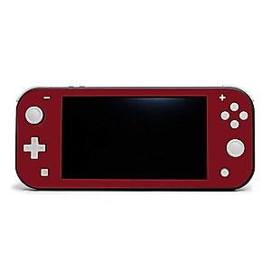 MightySkins Skin Compatible with Nintendo Switch Lite - Solid Burgundy | Protective, Durable, and Unique Vinyl Decal Wrap Cover | Easy to Apply, Remove, and Change Styles | Made in The USA