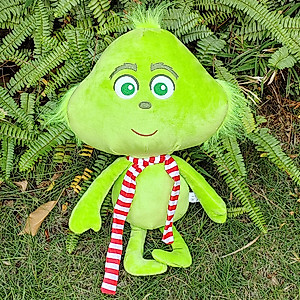 21in Green Monster Christmas Stuffed Animal Plush Figure Toys Doll Plushie Christmas Decorations Xmas Gift Decor